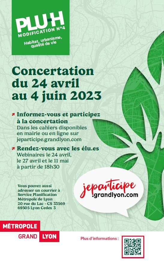 Du 24/04 au 4/06 : Concertation citoyenne sur la modification n°4 du ...