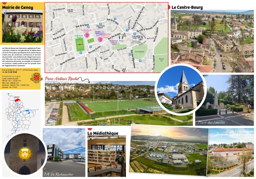 Retrouvez le plan de la Ville de Genay en ligne - Genay “De peur je n’ay”